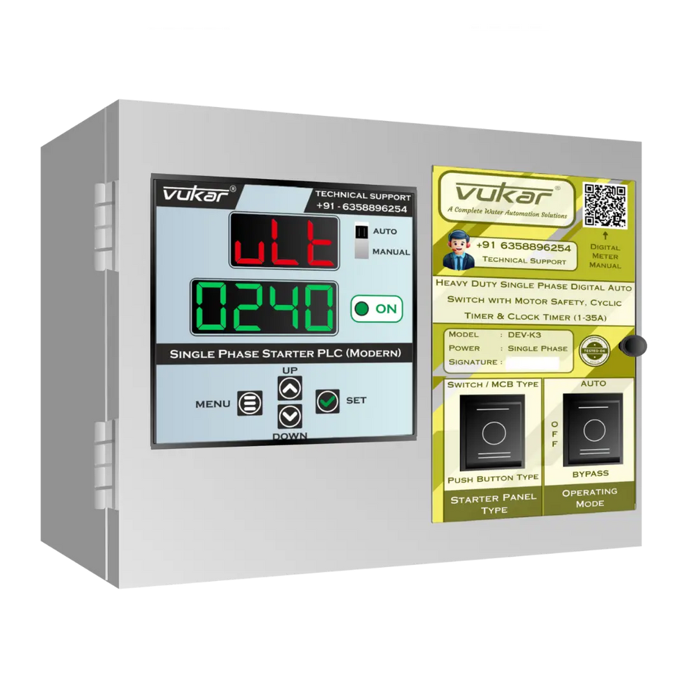 Vukar DEV-K3: Best Heavy Duty Single Phase Auto Switch with Clock ...