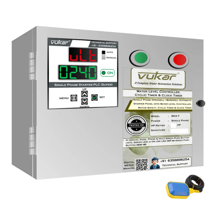 Best Fully Automatic Borewell Starter Panel with Water Level Controller ...