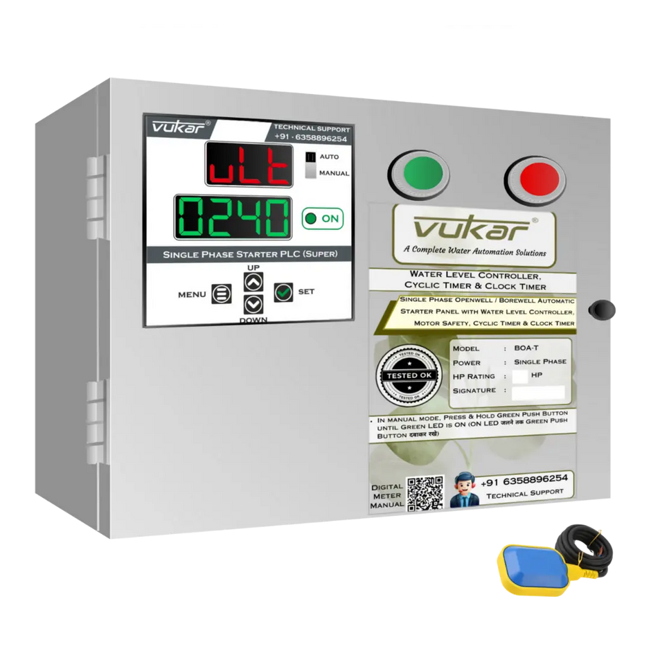 Best Fully Automatic Borewell Starter Panel with Water Level Controller ...