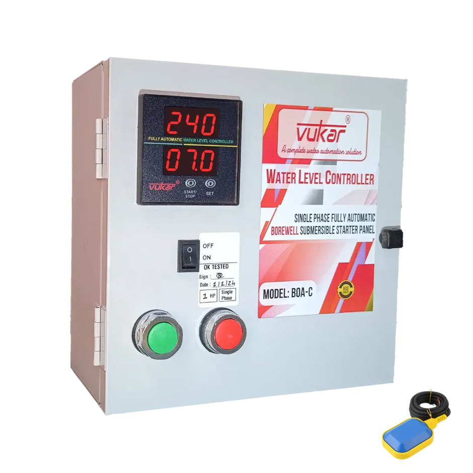 Best Fully Automatic Borewell Starter Panel with Water Level Controller ...