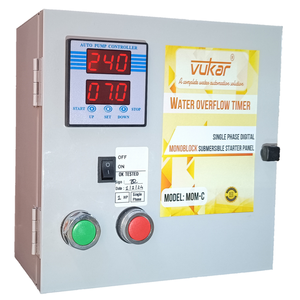 Single Phase Digital Monoblock Submersible Motor Starter Panel – VUKAR