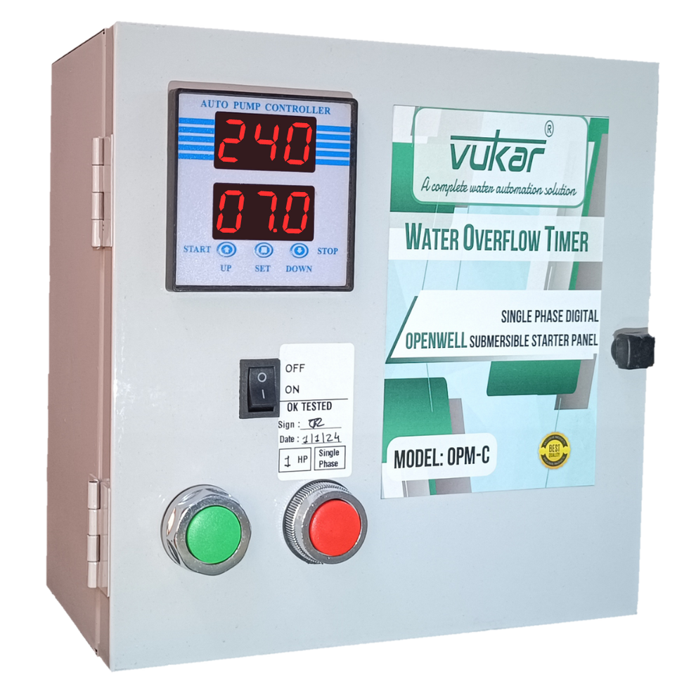 Single Phase Digital Openwell Submersible Motor Starter Panel – VUKAR